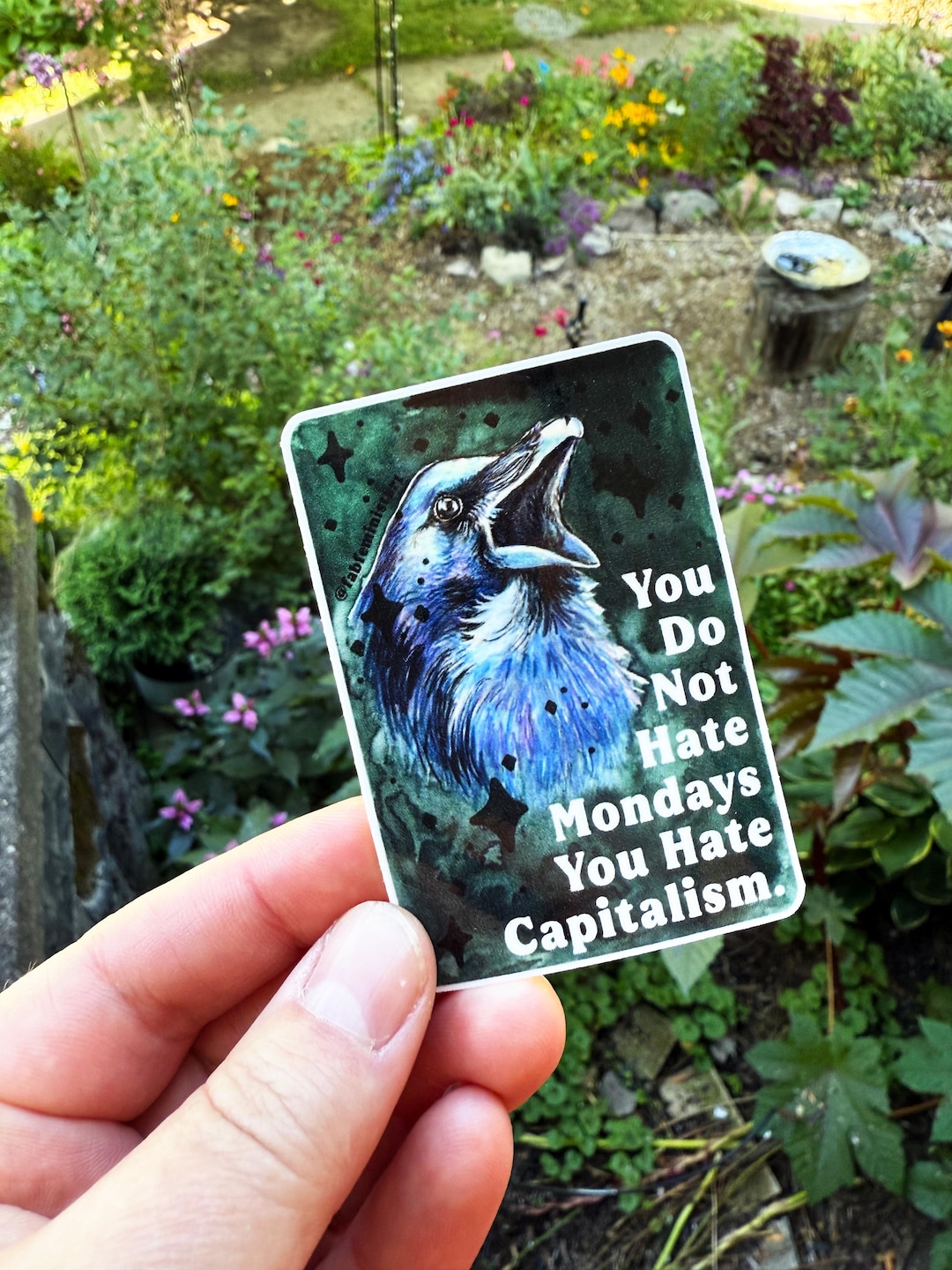 Feminist Stickers: You Do Not Hate Mondays You Hate Capitalism, Bird ...