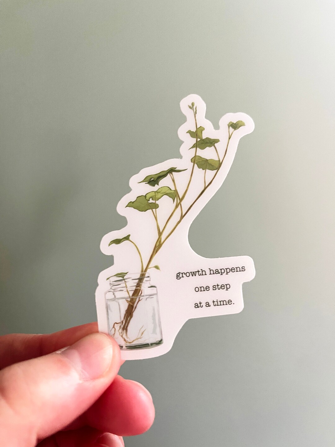 Mental Health Sticker: Growth Happens One Step at A Time, Laptop ...