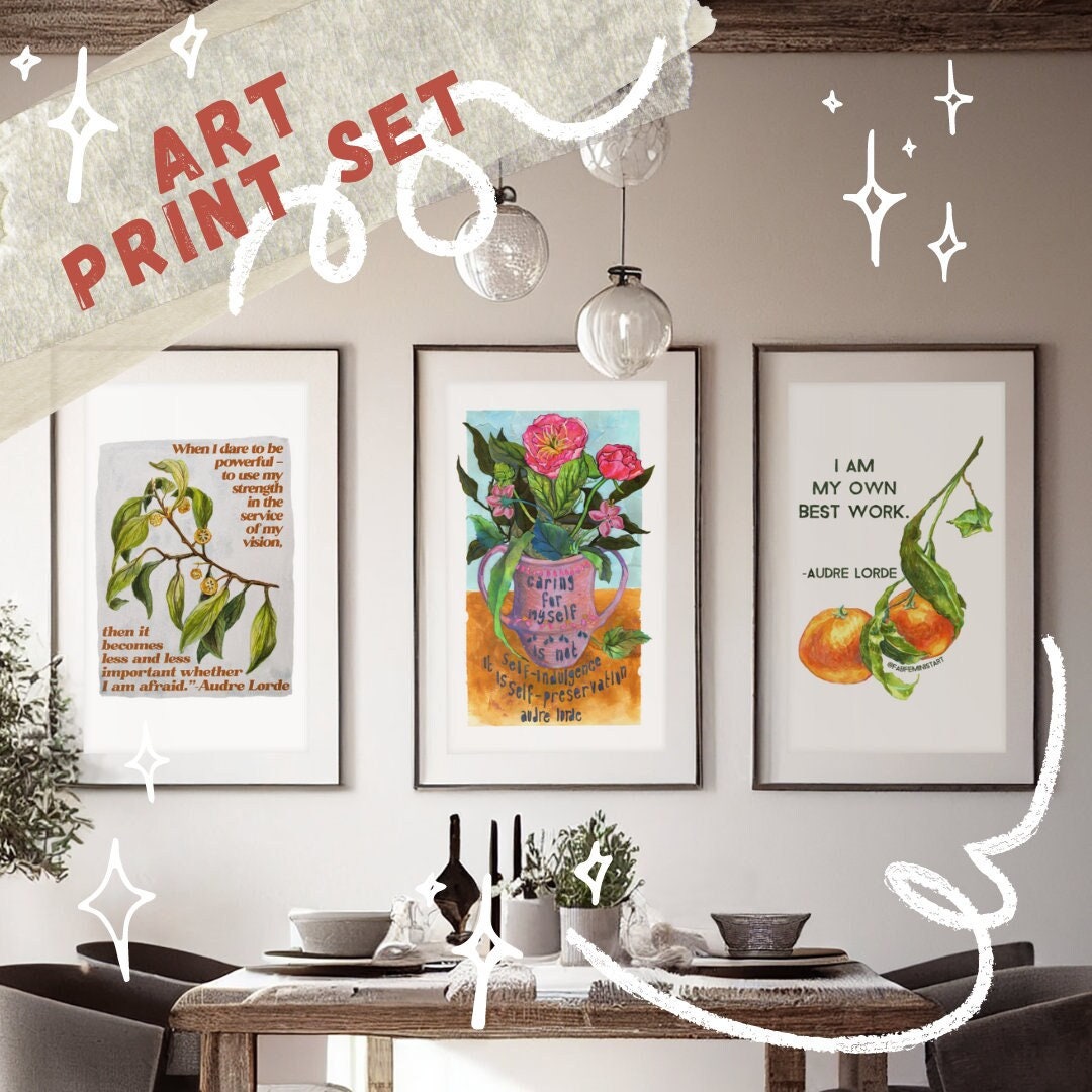 Audre Lorde Print Set: When I Dare to Be Powerful - Etsy