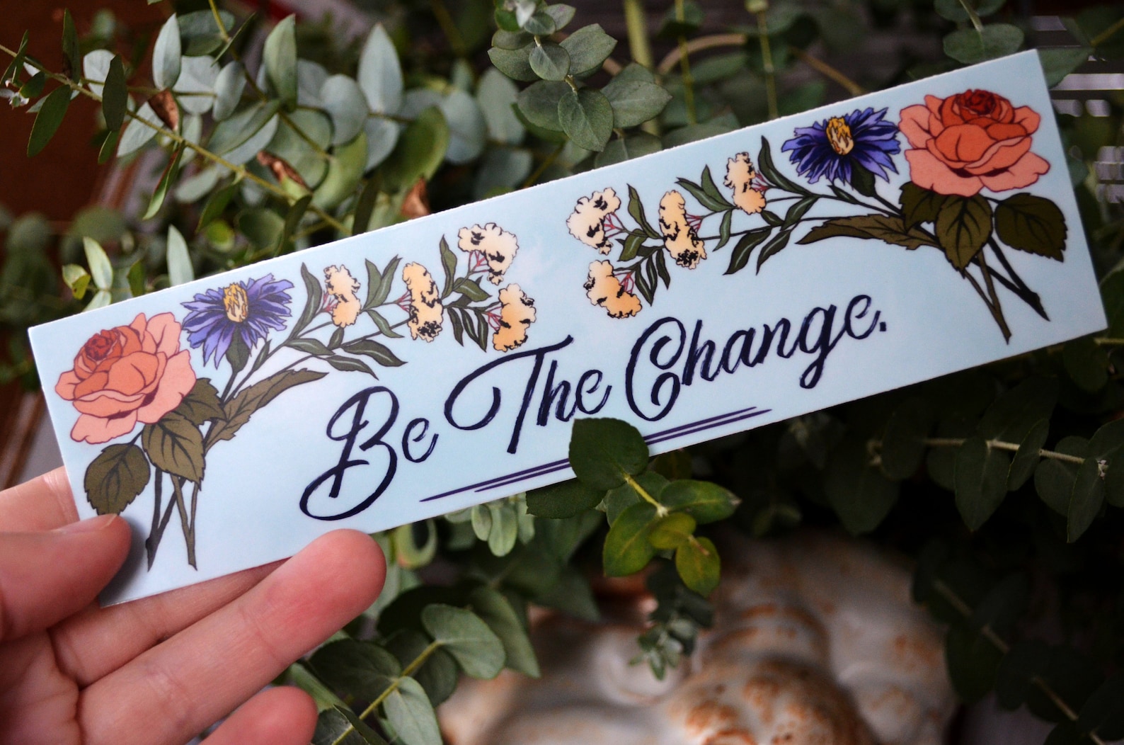 Be the Change: Feminist Bumper Sticker | Etsy