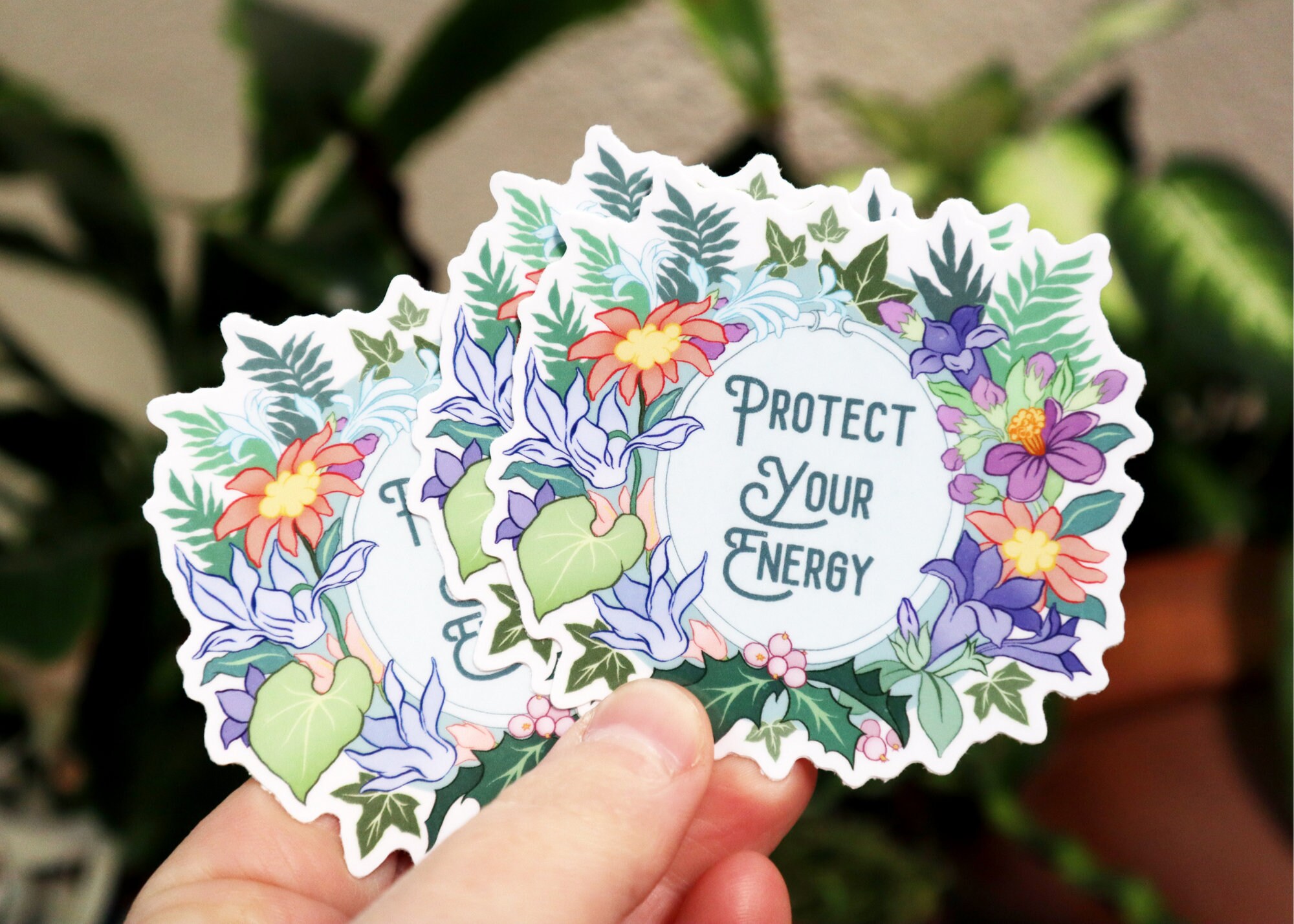 Mental Health Sticker: Protect Your Energy laptop sticker | Etsy
