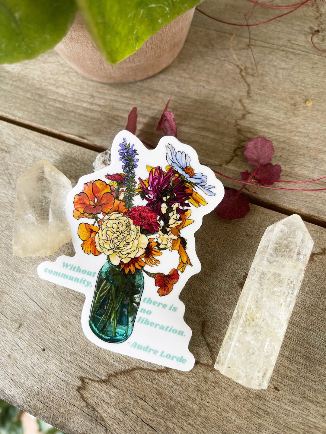 Feminist Stickers: Without Community There is No Liberation, Audre ...
