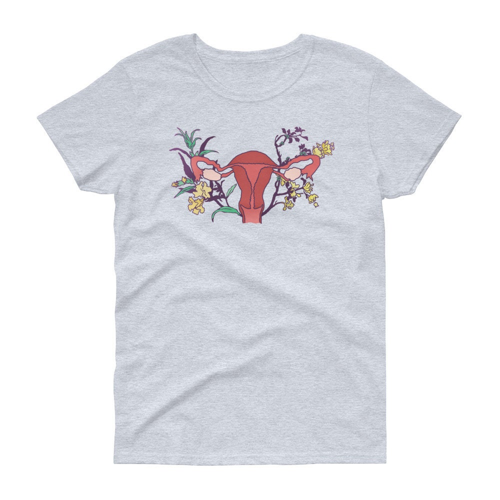 Feminist Shirt Uterus Shirt Floral Uterus Love What You Etsy