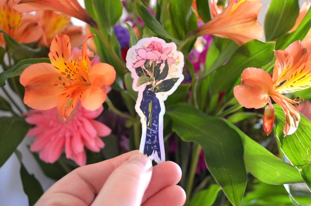 Mental Health Sticker: Be Kind to Your Mind, Self Care - Etsy