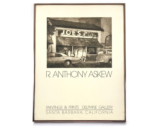 Santa Barbara Delphine Gallery R. Anthony Askew Exhibition Poster - Etsy