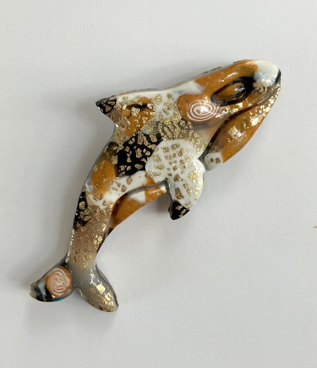 Killer Whale Brooch Killer Whale Pin Killer Whale Jewelry Whale Brooch ...