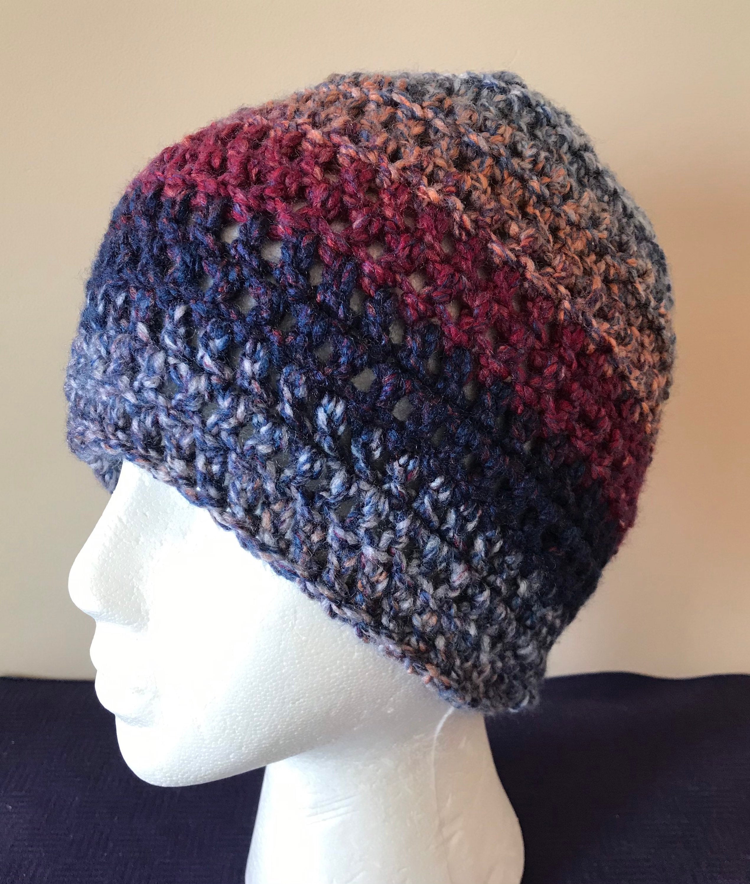 Bonnet bordeaux Bonnet bordeaux Bonnet d'hiver bordeaux Bonnet bleu ...