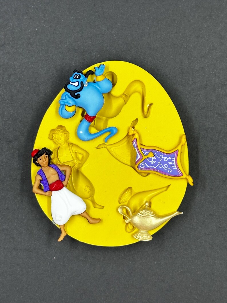 ALADDIN CHARACTERS Flexible Mold(s) - Choose From Two Jasmine or ...