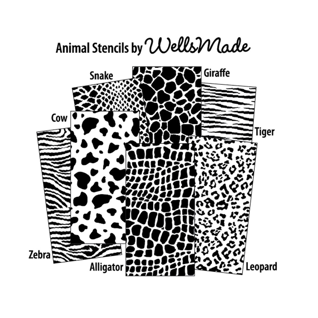 ANIMAL PATTERN Mini STENCIL (your Choice of One Pattern or Save on All ...