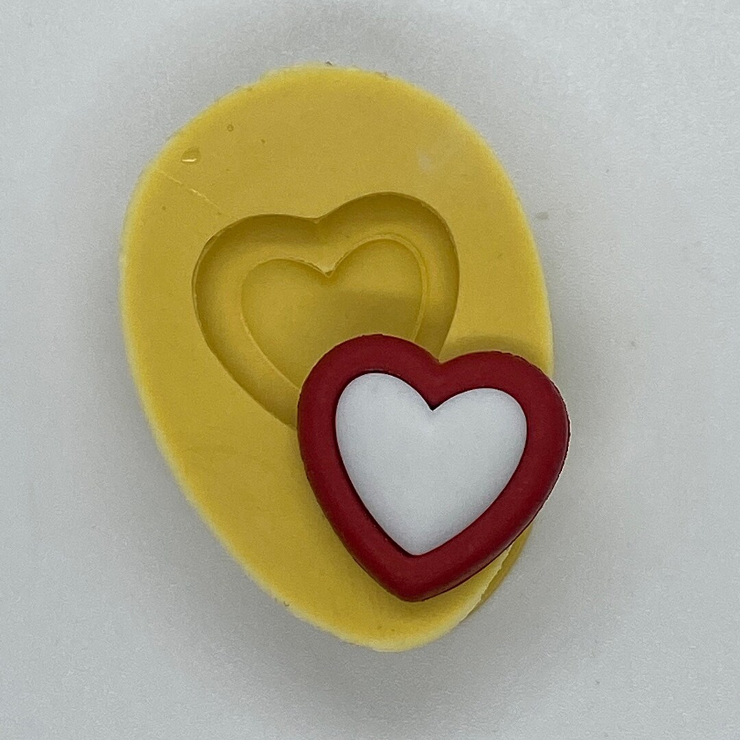 HEART LAYERED Flexible Mold - Etsy