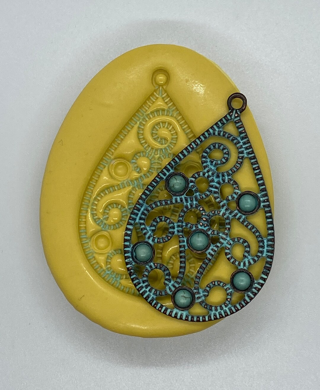 TEARDROP With BEADS Flexible Mold - Etsy