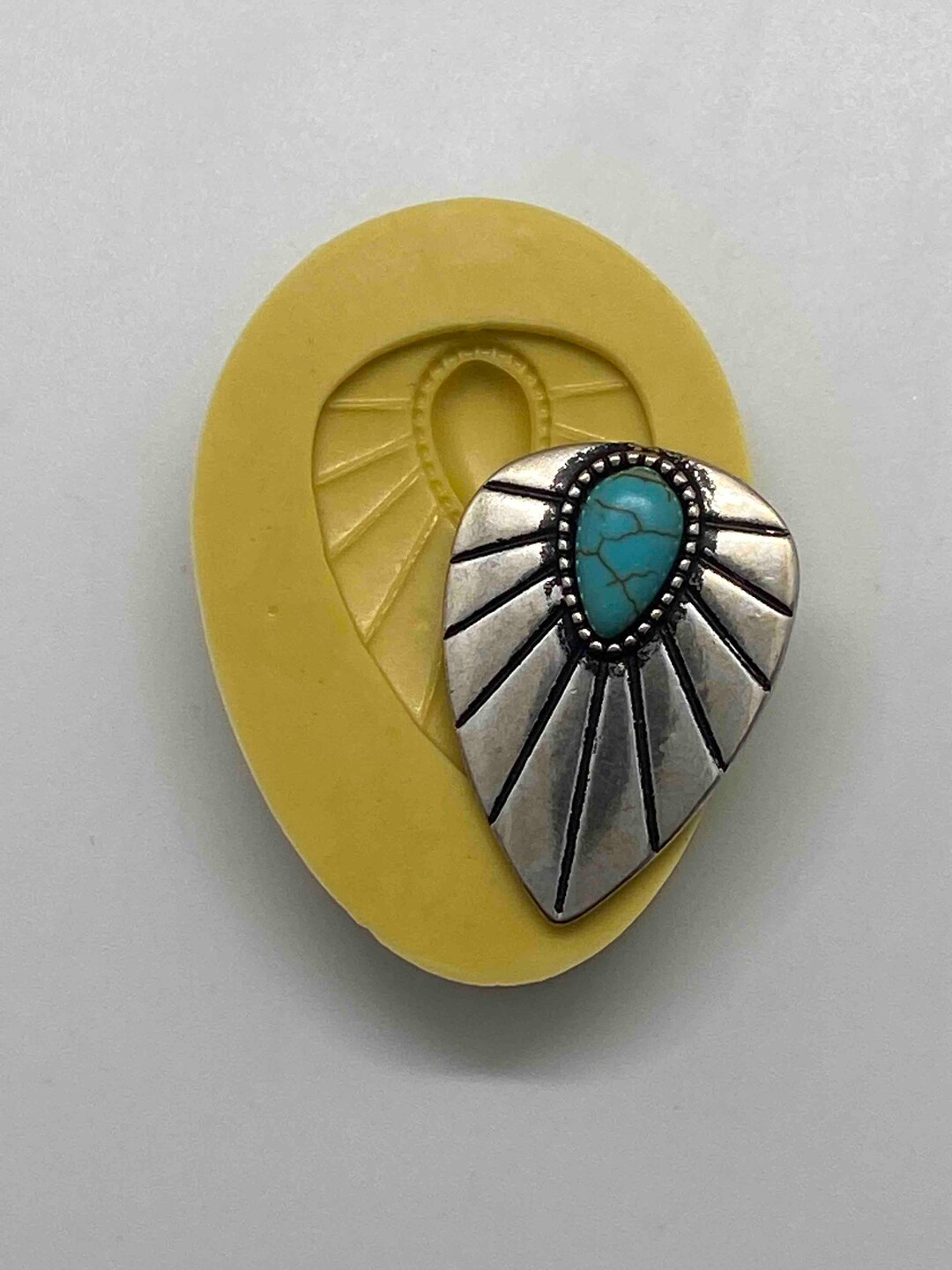 SOUTHWESTERN-AZTEC STYLE Leaf With Teardrop Focal Bead Flexible Mold - Etsy