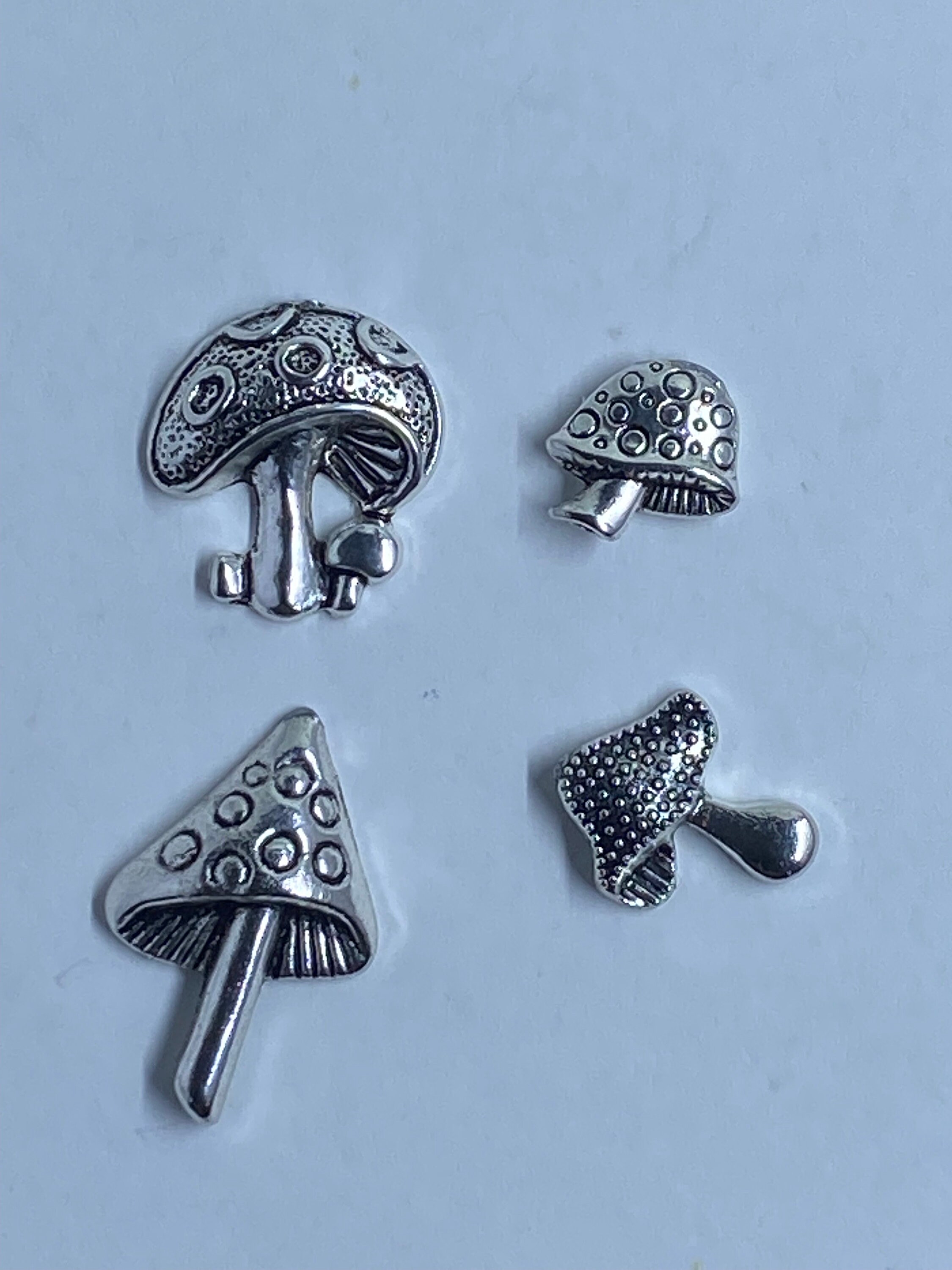 MUSHROOM CHARMS Flexible Mold Set of 4 Charms | Etsy