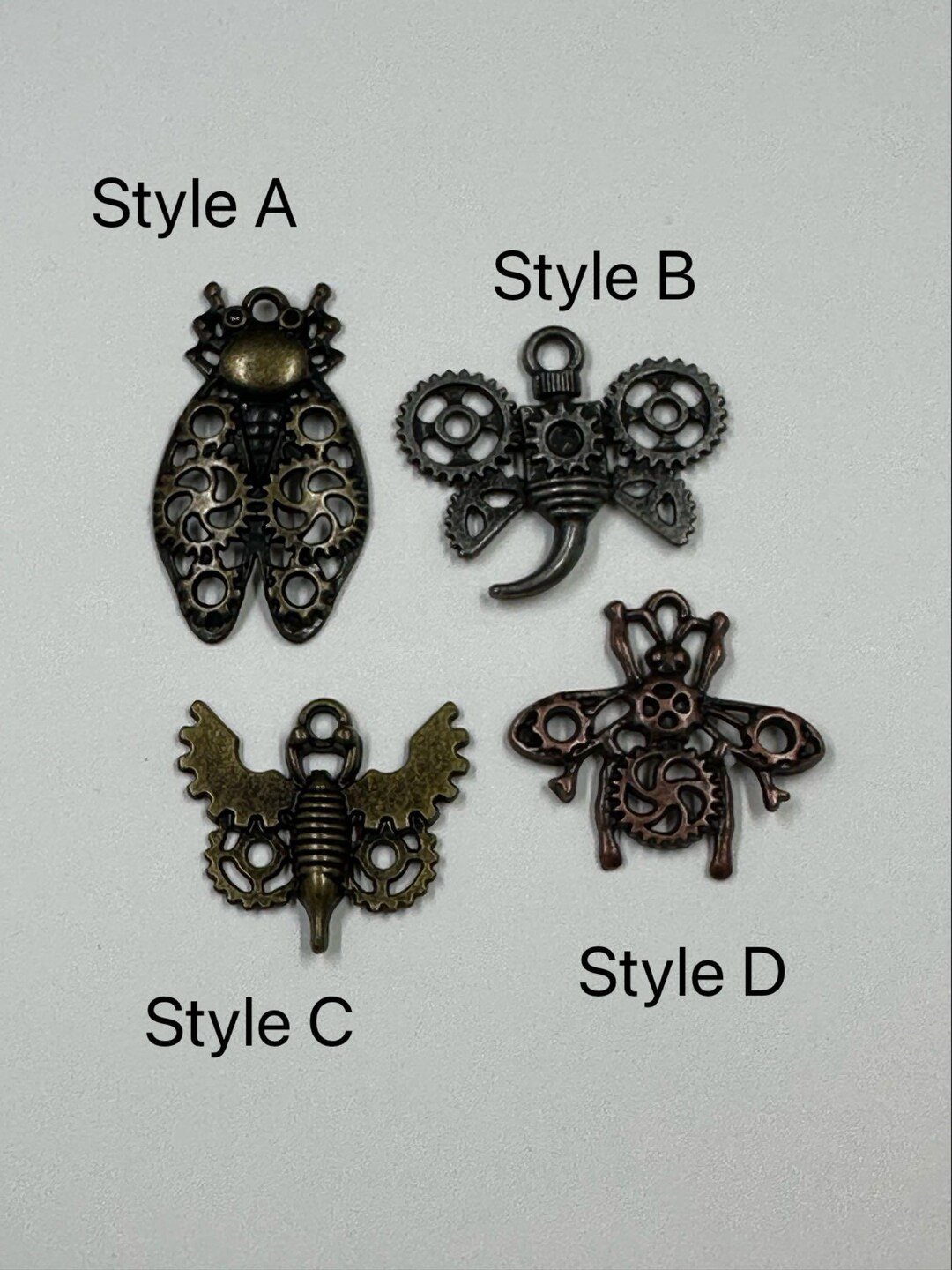 Steampunk-style INSECTS/BUGS Charm Flexible Mold - Choose From Four ...