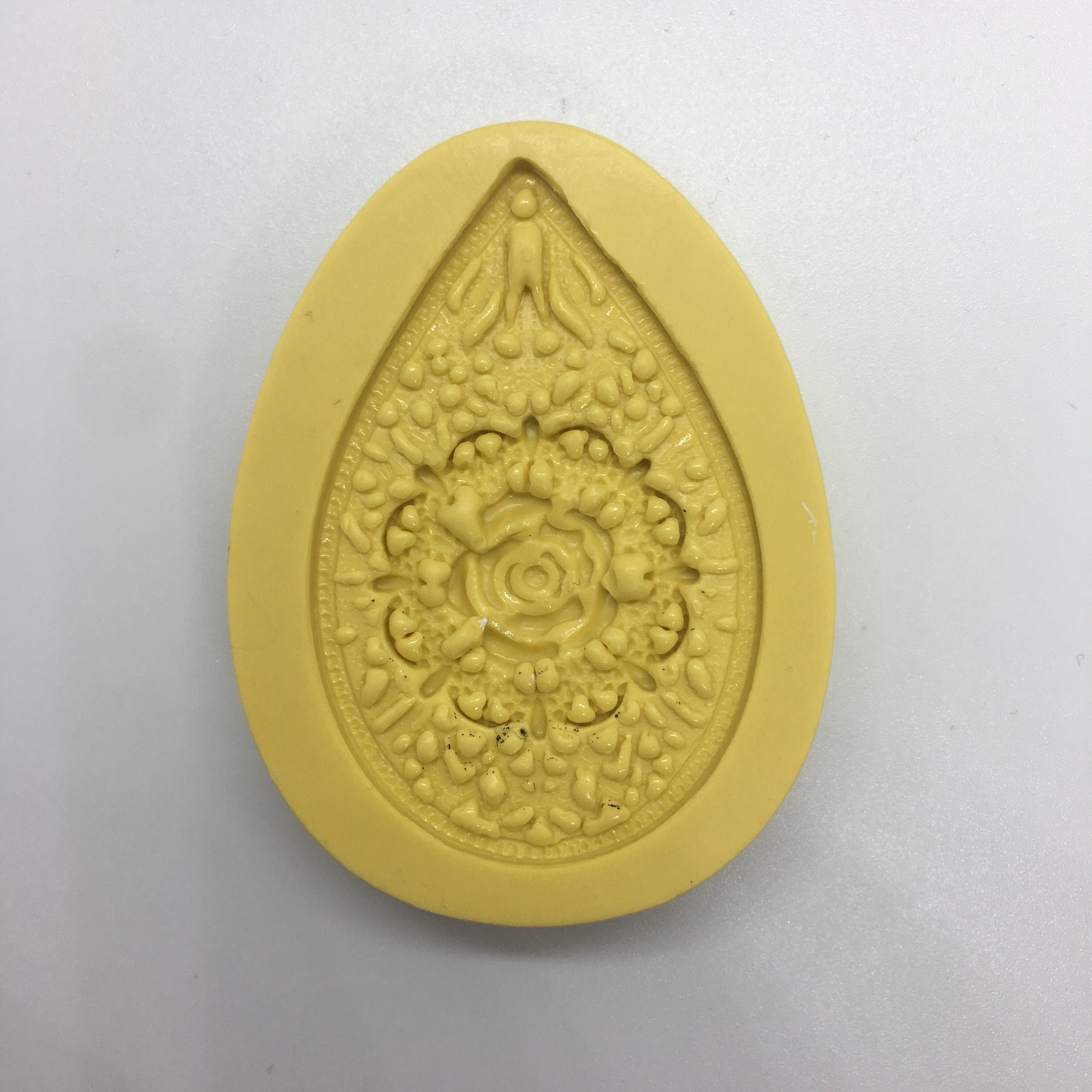 FLOWERED TEARDROP Flexible Mold - Etsy