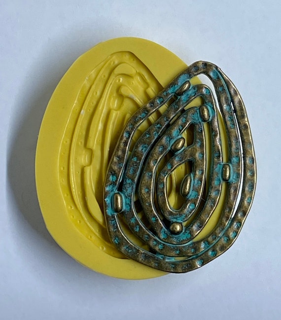 Strand-style With SMALL BUMPS Teardrop Earring or Pendant - Etsy