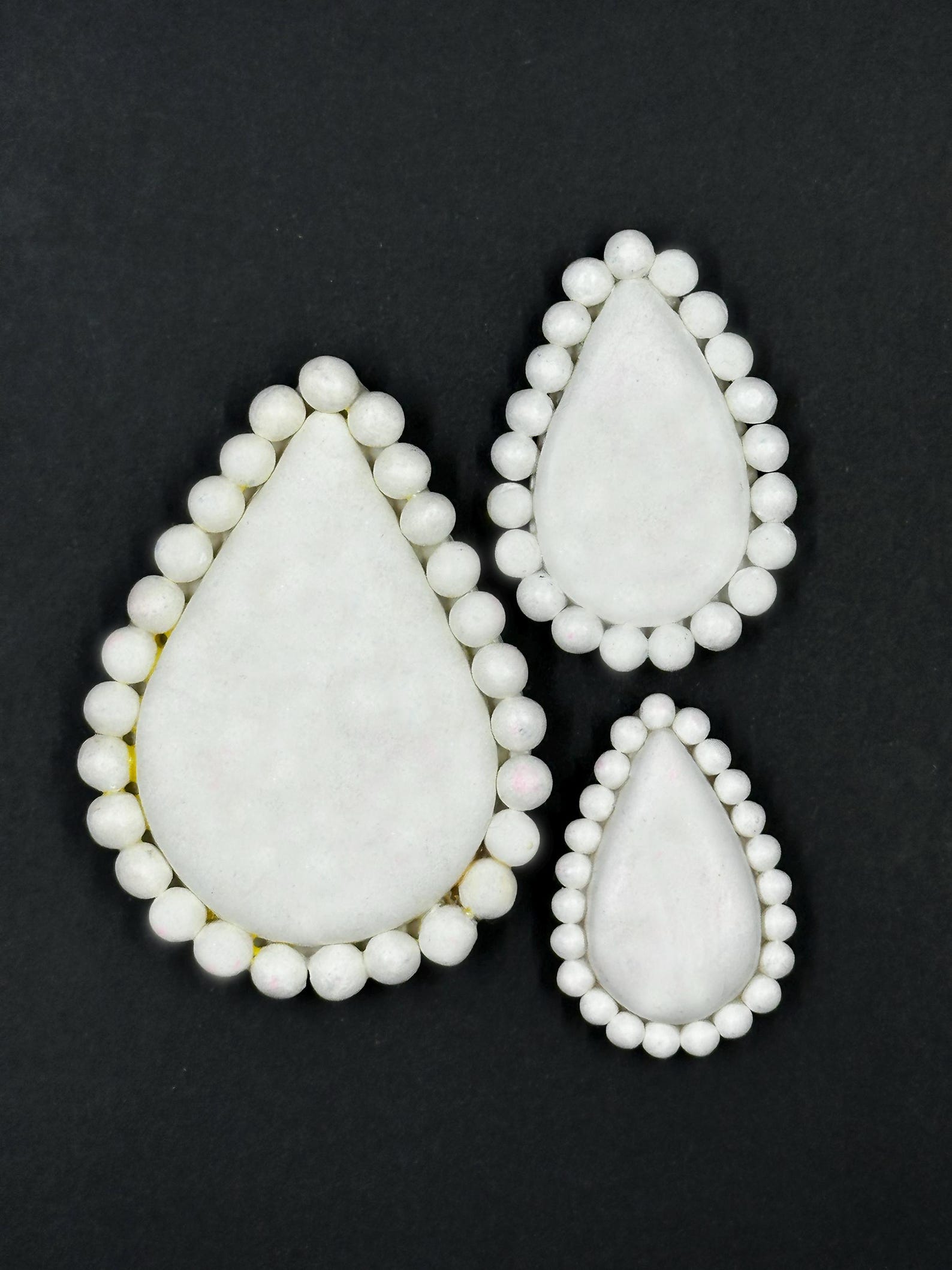BEADED TEARDROP Flexible Mold - Three Sizes Available or Request Custom ...