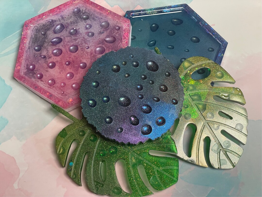 Water Drop Effect Coasters - Etsy