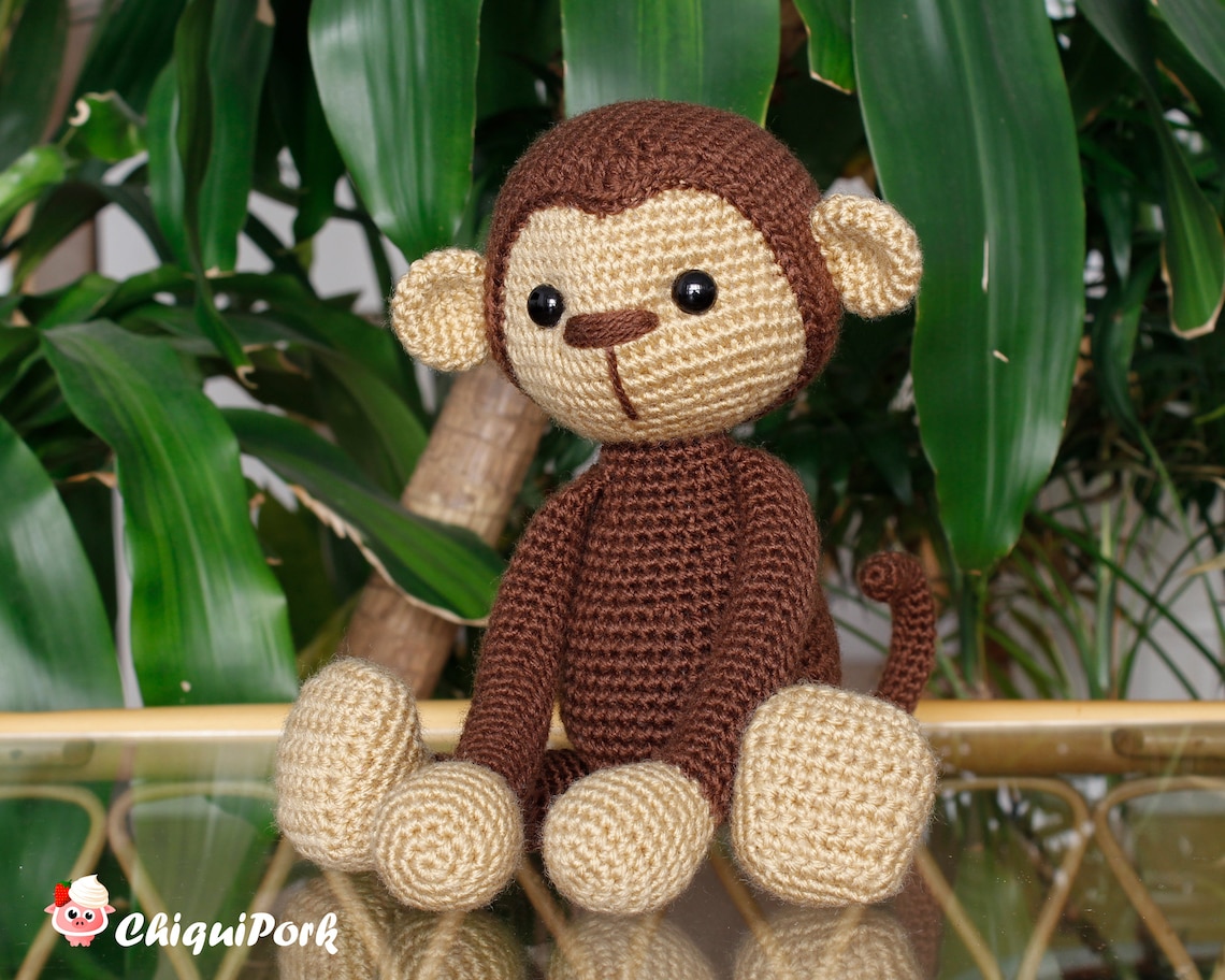 Patrón crochet Mono Amigurumi Mono pdf tutorial Kibo el Mono | Etsy España