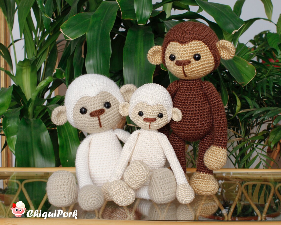 Patrón crochet Mono Amigurumi Mono pdf tutorial Kibo el Mono | Etsy España