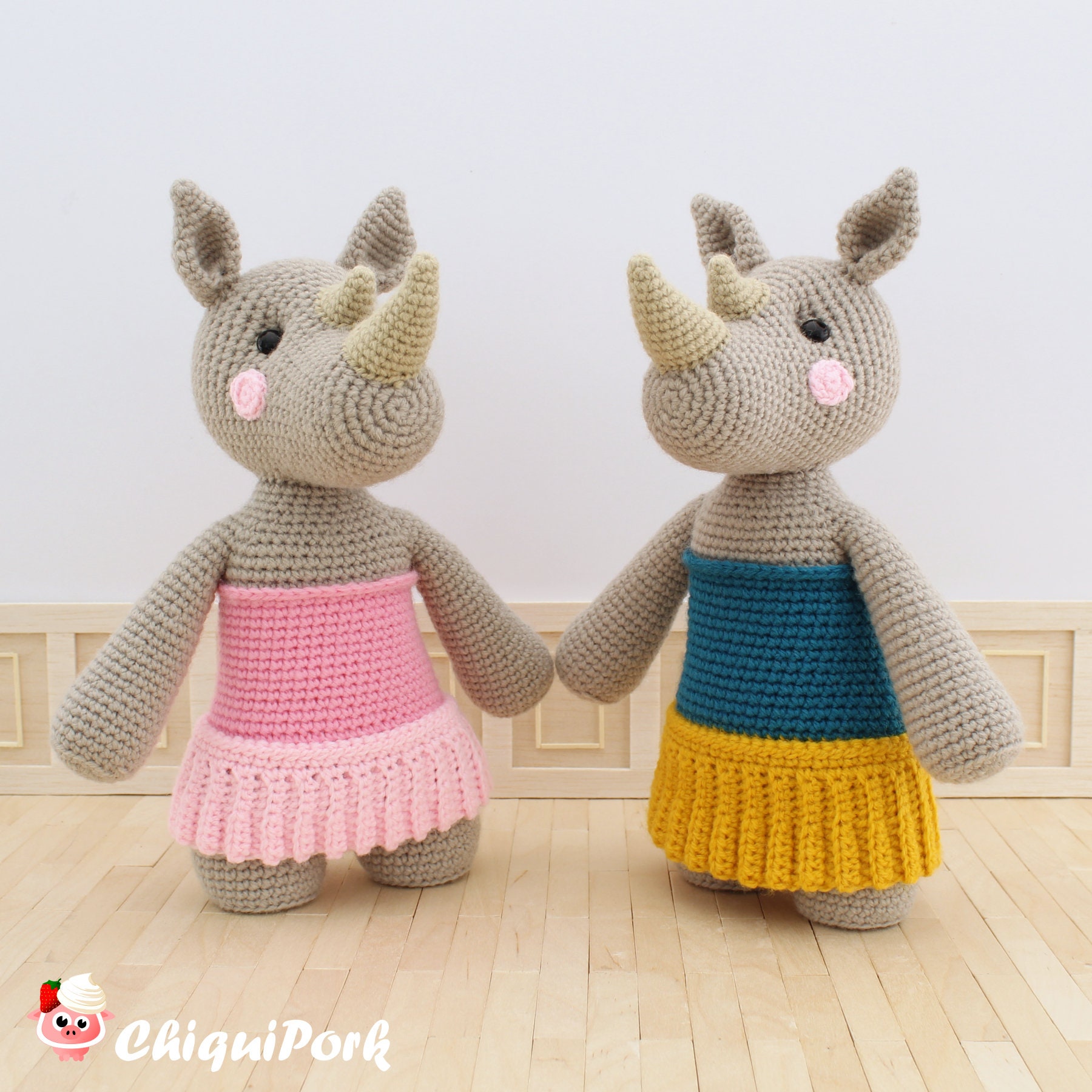 Amigurumi Pattern Rhino Crochet PATTERN Amigurumi Pdf Tutorial - Etsy