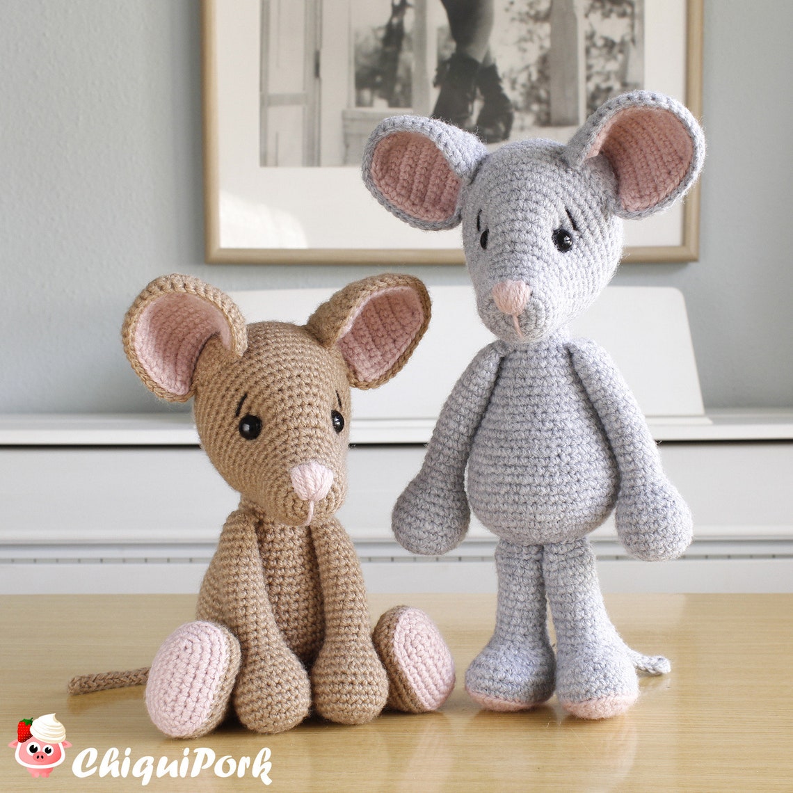 Patrón crochet Ratón Amigurumi Ratón pdf tutorial Fillipo el | Etsy España