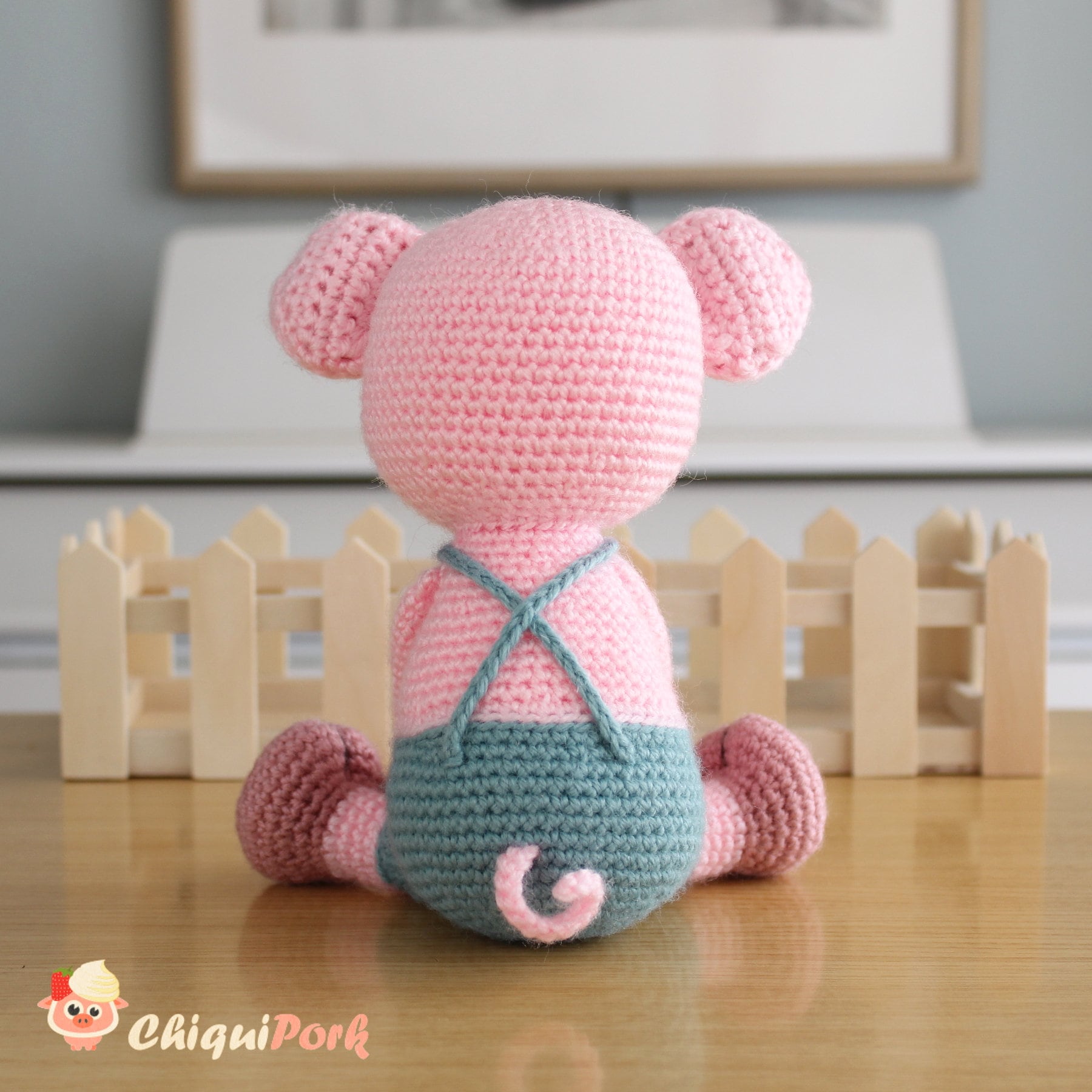 Patrón crochet Cerdito Amigurumi Cerdo pdf tutorial GEORGE | Etsy