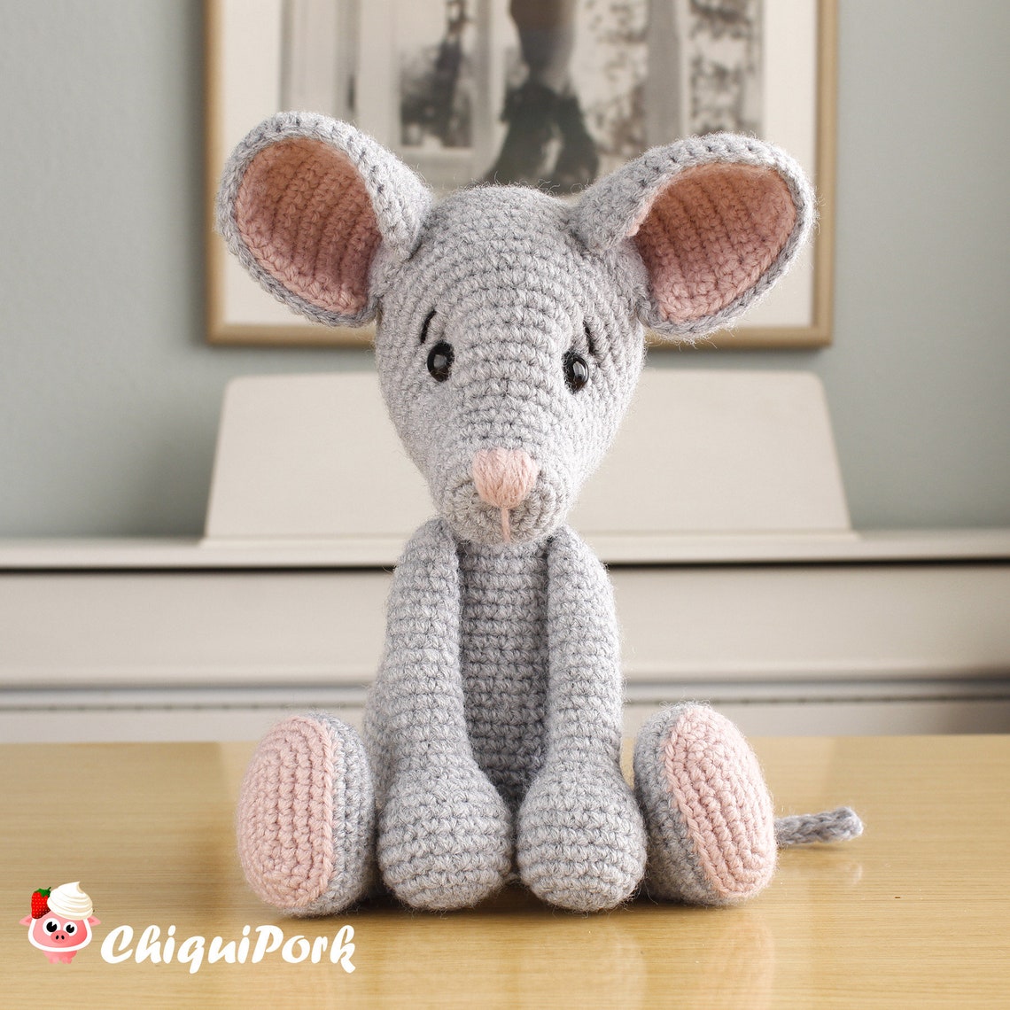 Patrón crochet Ratón Amigurumi Ratón pdf tutorial Fillipo el | Etsy España
