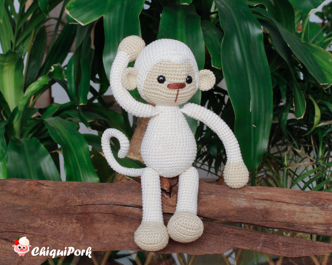 Patrón crochet Mono Amigurumi Mono pdf tutorial Kibo el Mono | Etsy España
