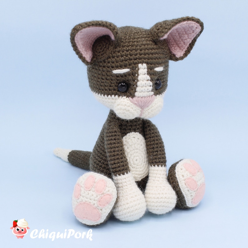 Amigurumi Cat PATTERN Cat Crochet Pattern Pdf Tutorial Tom - Etsy