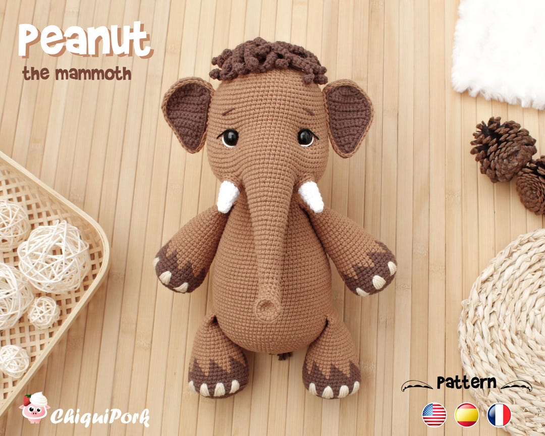 Mammoth Crochet Pattern, Mammoth Amigurumi Pattern Pdf Tutorial ...