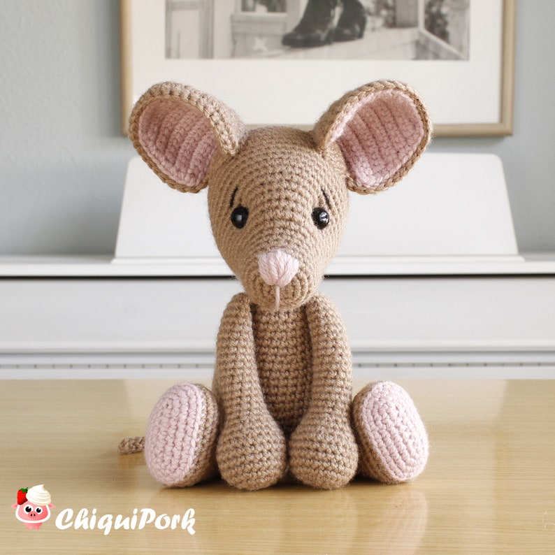 Patrón crochet Ratón Amigurumi Ratón pdf tutorial Fillipo el | Etsy España