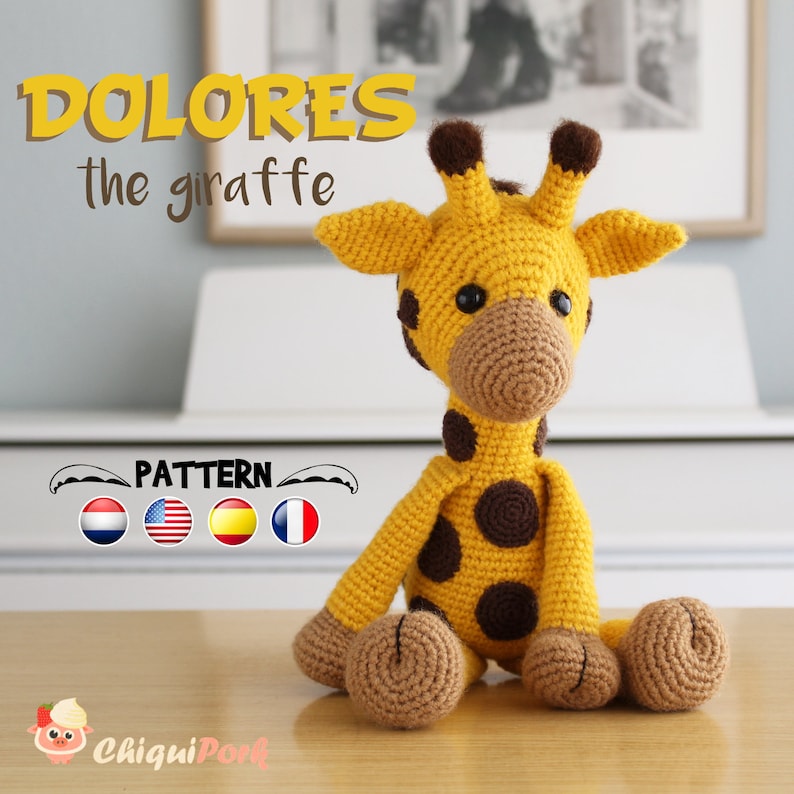 Patrón crochet Jirafa Amigurumi Jirafa pdf tutorial DOLORES | Etsy