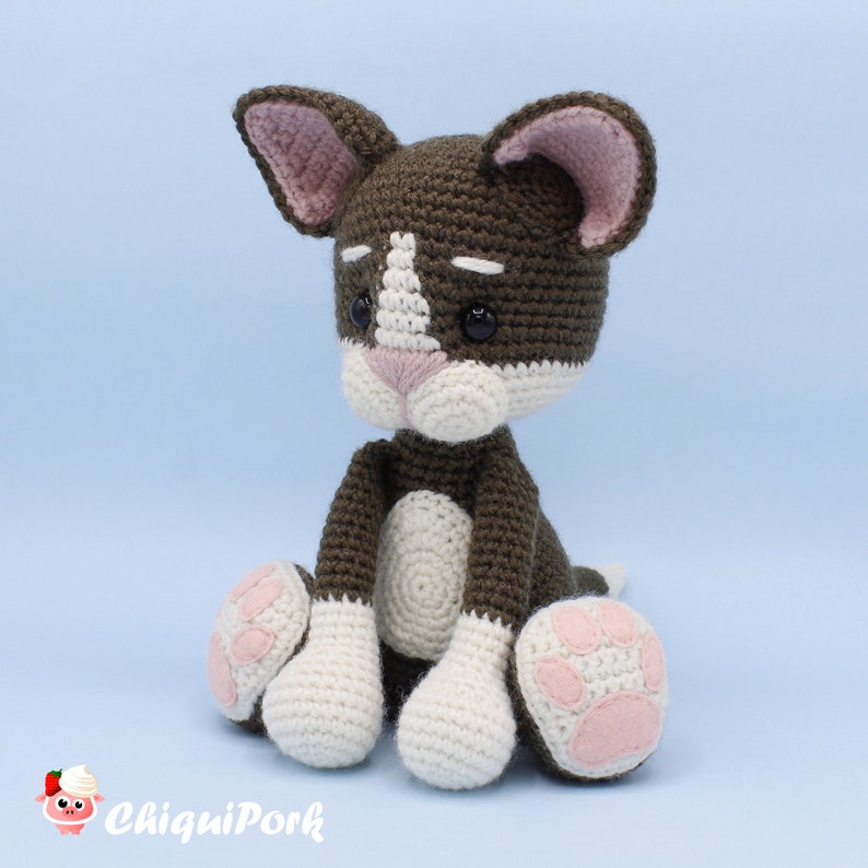 Amigurumi Cat PATTERN Cat Crochet Pattern Pdf Tutorial Tom - Etsy