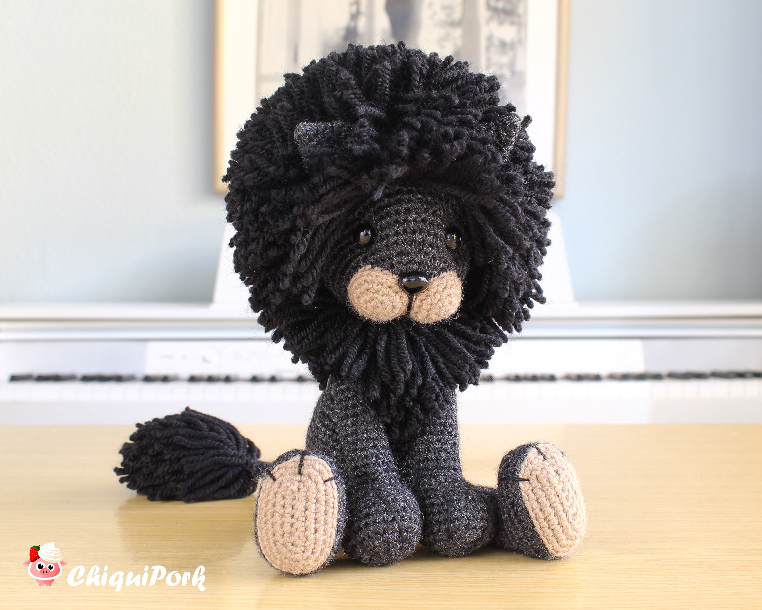 Patrón crochet León TYRION el león Amigurumi pdf tutorial | Etsy