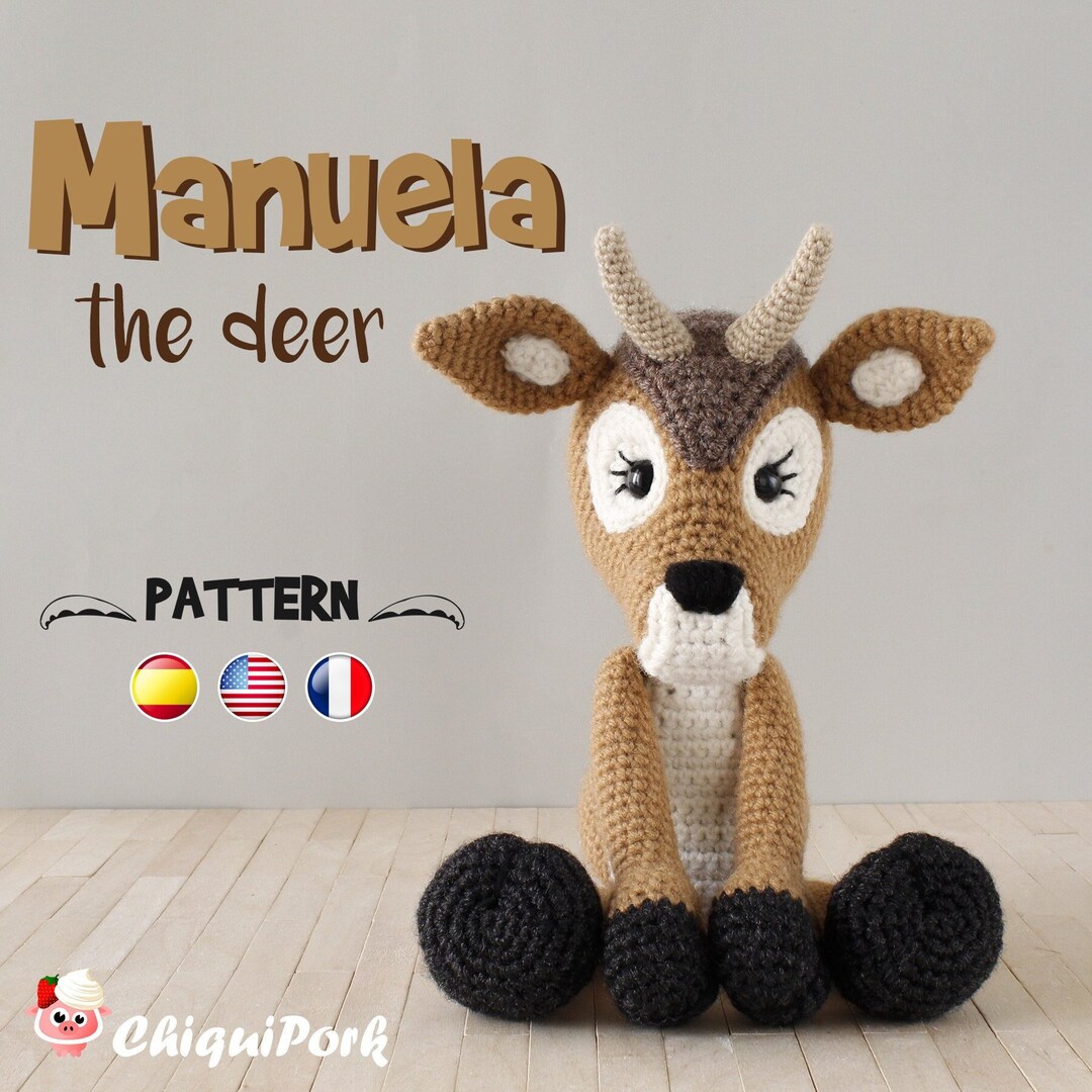 Crochet Deer PATTERN Amigurumi Deer Pattern Pdf Tutorial - Manuela the ...