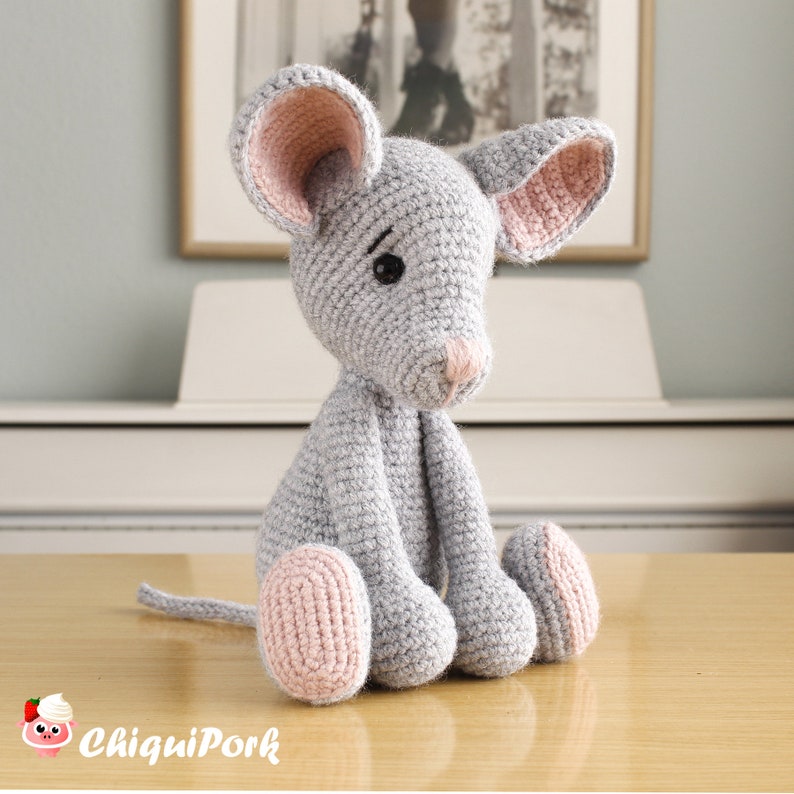 Patrón crochet Ratón Amigurumi Ratón pdf tutorial Fillipo el - Etsy España