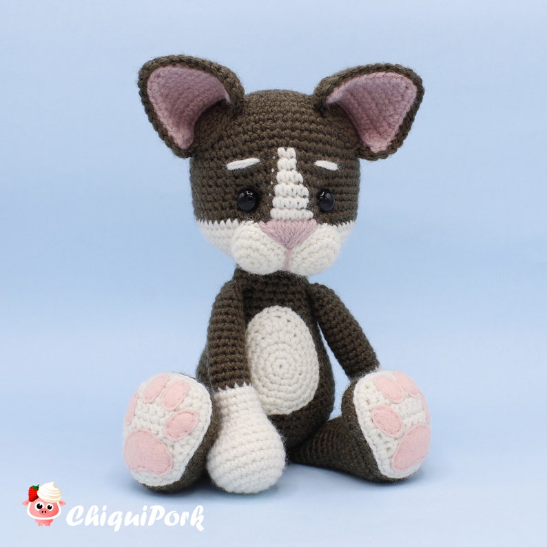 Amigurumi Cat PATTERN Cat Crochet Pattern Pdf Tutorial Tom - Etsy