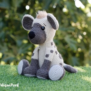 Crochet Hyena Pattern Amigurumi Hyena Pdf Tutorial - Kofi the Hyena - Etsy
