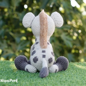 Crochet Hyena Pattern Amigurumi Hyena Pdf Tutorial - Kofi the Hyena - Etsy