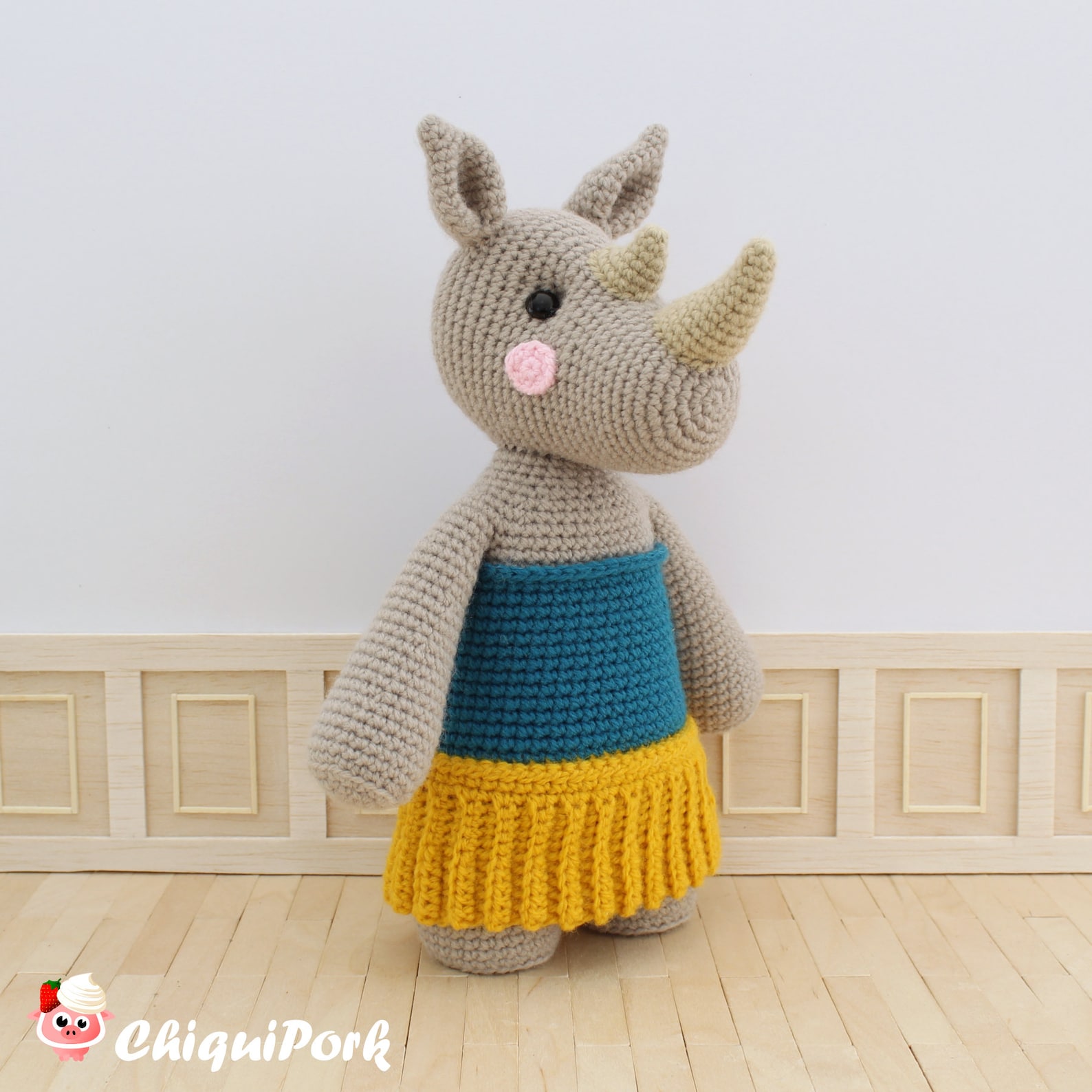 Amigurumi Pattern Rhino Crochet PATTERN Amigurumi Pdf Tutorial - MONIKA ...