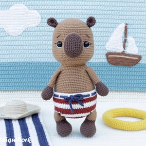 Capybara Crochet Pattern, Capybara Amigurumi Pattern Pdf Tutorial ...