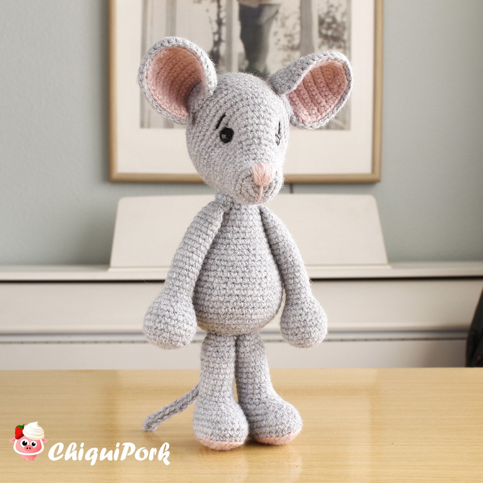 Patrón crochet Ratón Amigurumi Ratón pdf tutorial Fillipo el | Etsy España