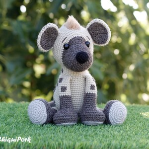 Crochet Hyena Pattern Amigurumi Hyena Pdf Tutorial - Kofi the Hyena - Etsy