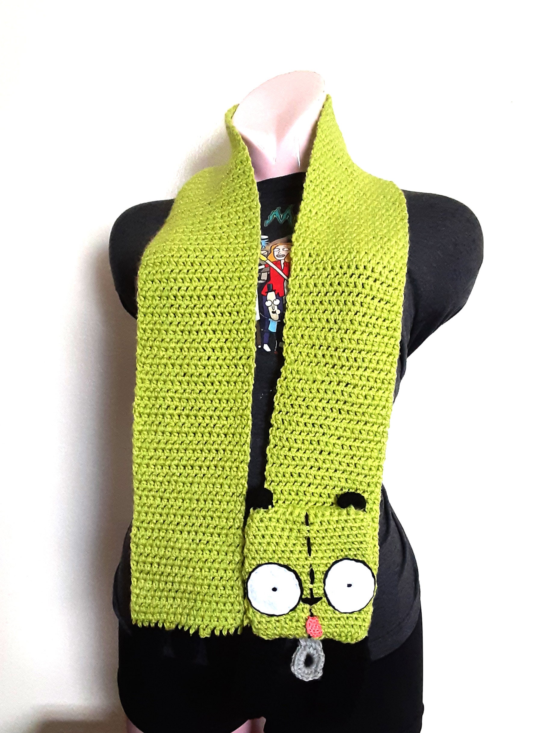 Crochet Invader Zim Gir Scarf - Etsy