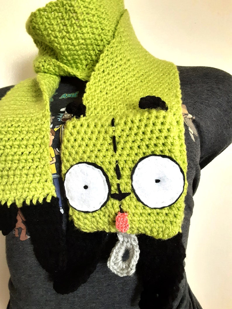 Crochet Invader Zim Gir Scarf - Etsy