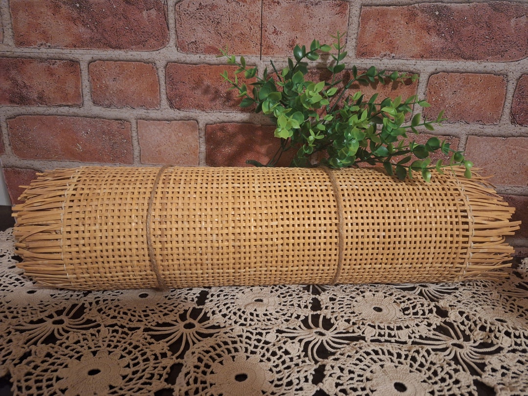 Vntg Natural Wicker Square Caning /mesh, Chair & Seat Restoration ...