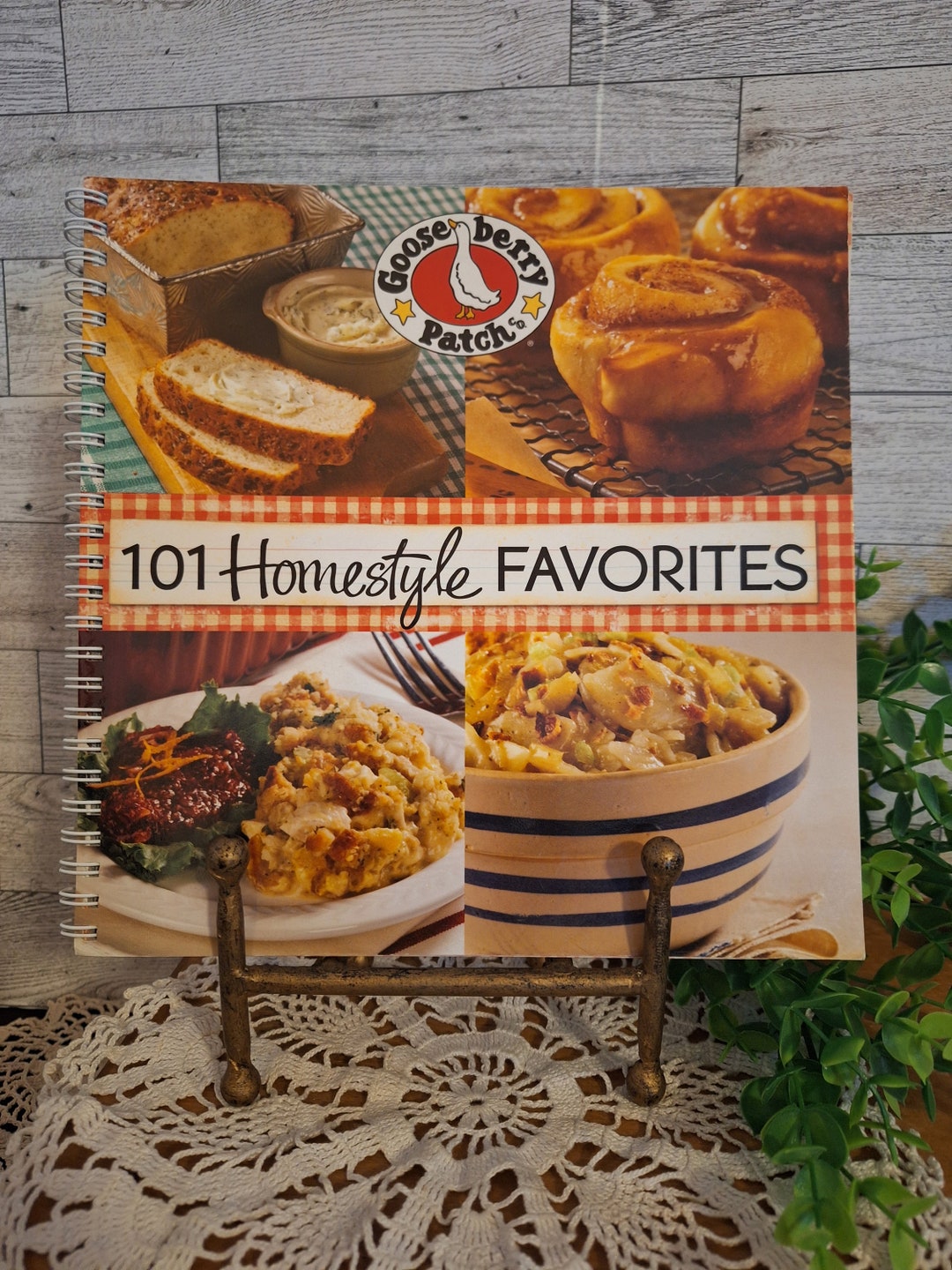 101 Homestyle Favorites Gooseberry Patch Cookbook, Farmhouse Decor ...