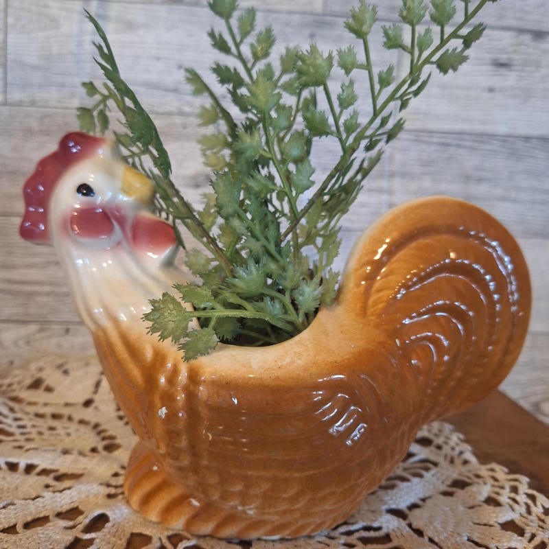 Chicken Planter Pot - Etsy