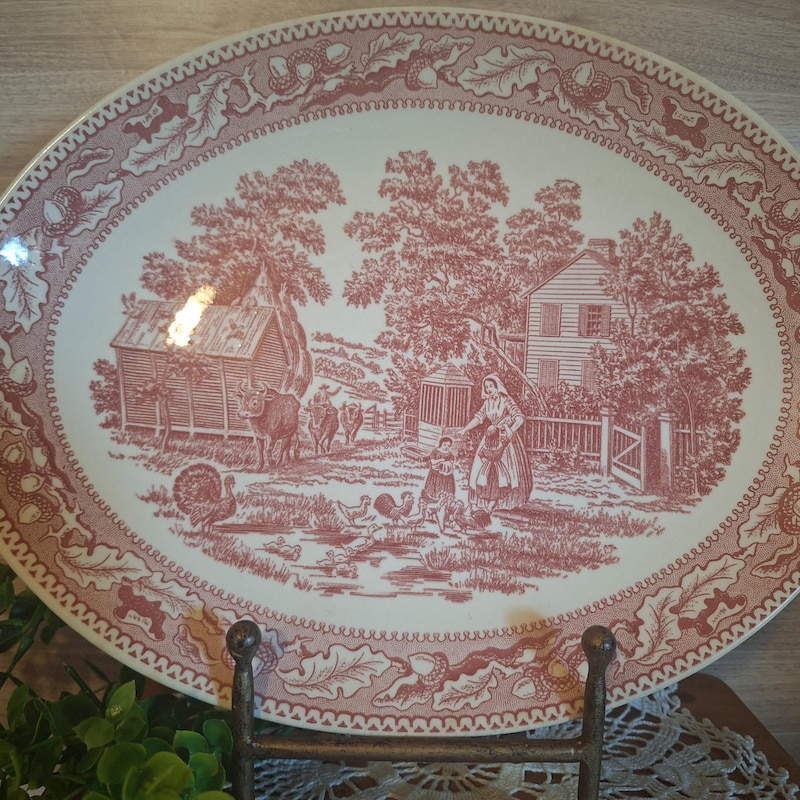 Transferware Platter - Etsy